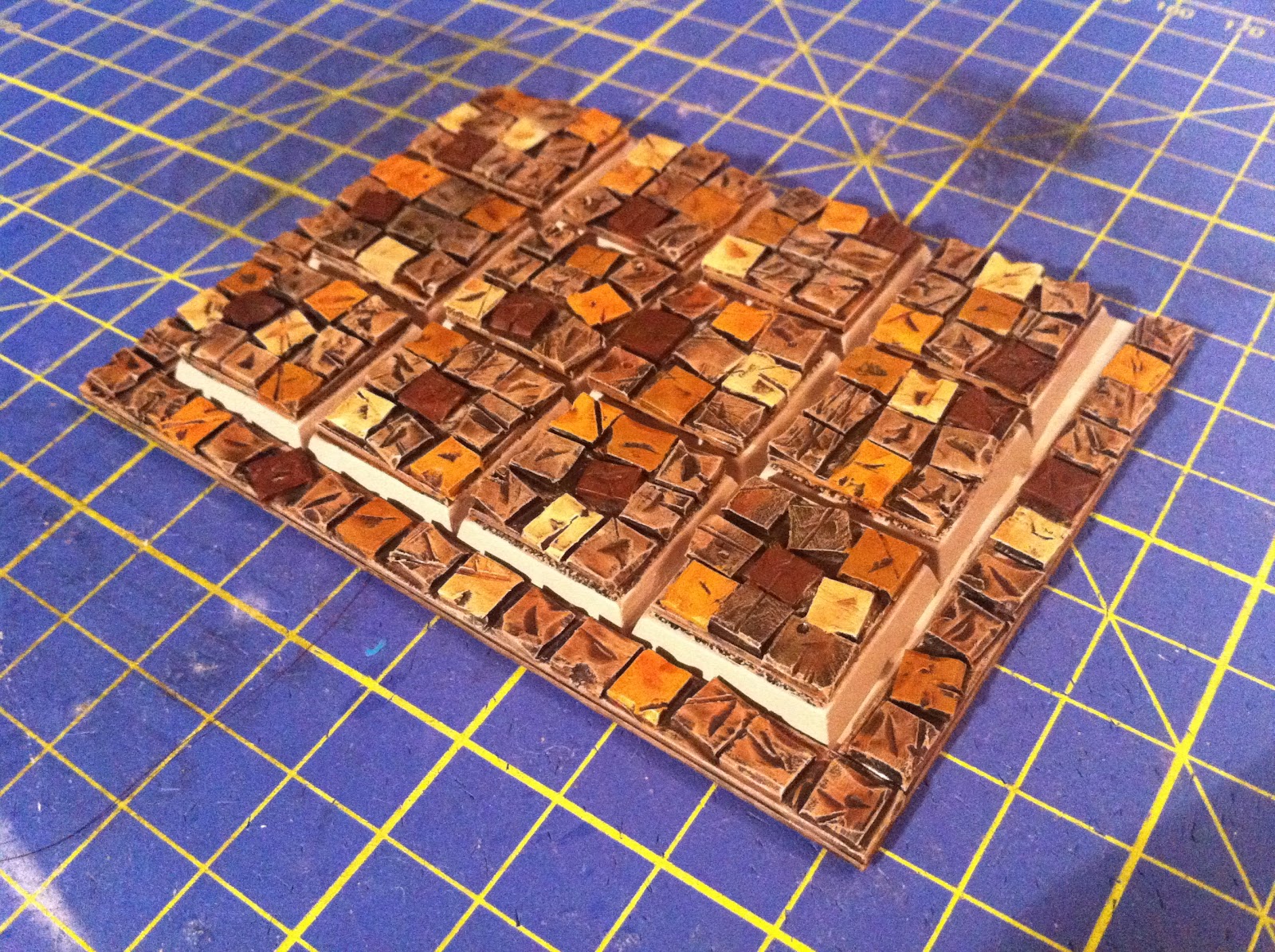 WarLlama 40k: Tutorial: How to make paved square bases.