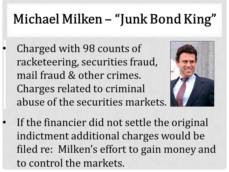 PEU Report: Milken History for Younger Generations