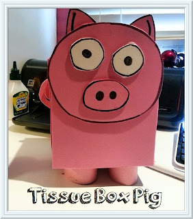 Crafts for Kiddos: Tissue Box Pig