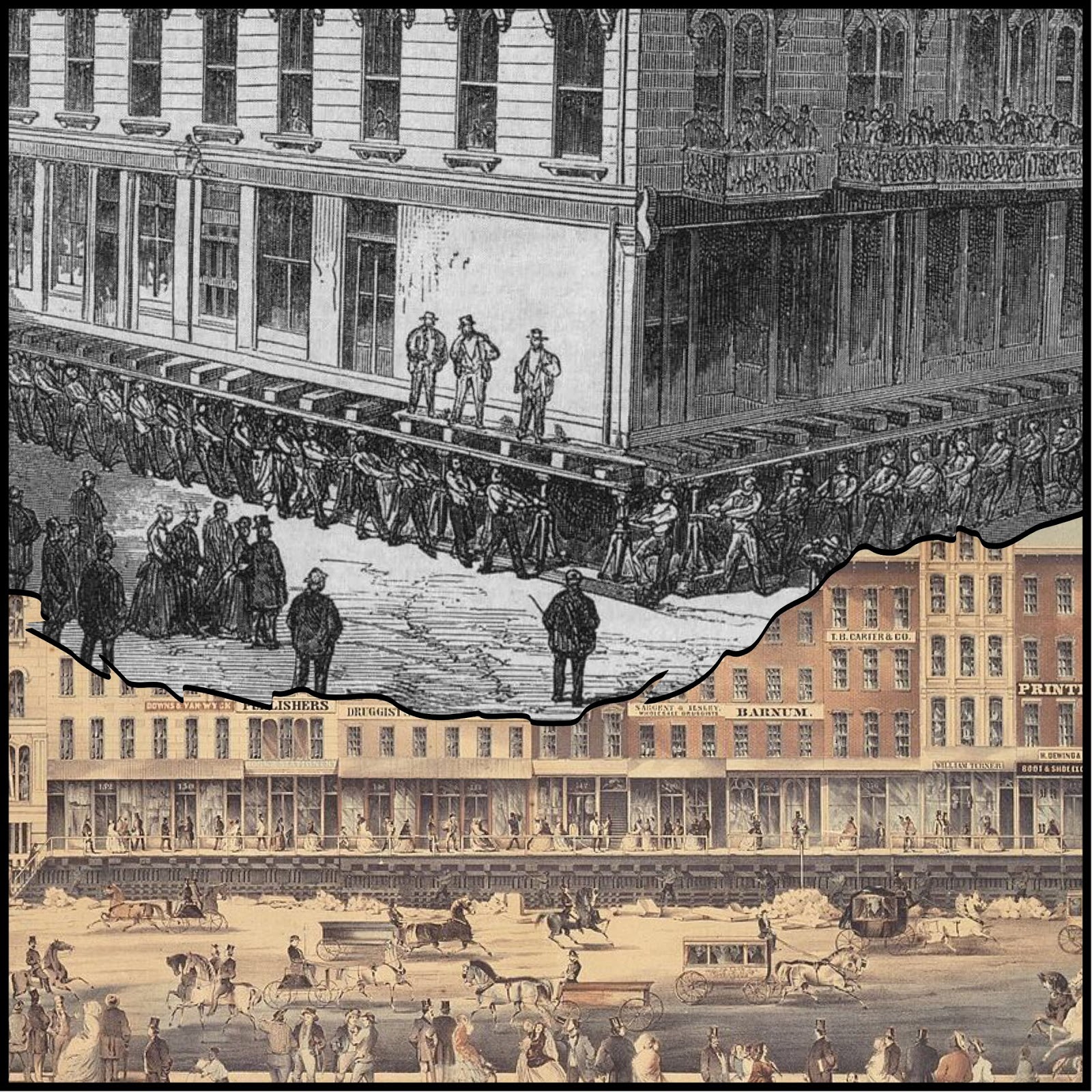 Industrial History: Raising Chicago's Street Level to add Sewers