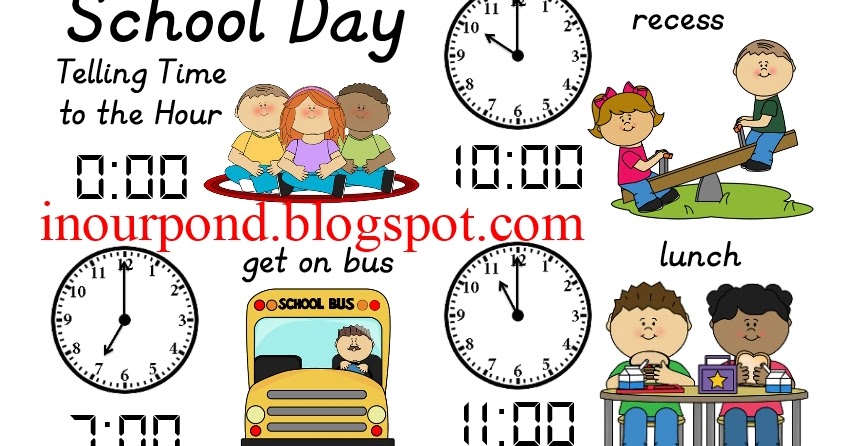 Telling Time to the Hour- Schoolhouse Schedule