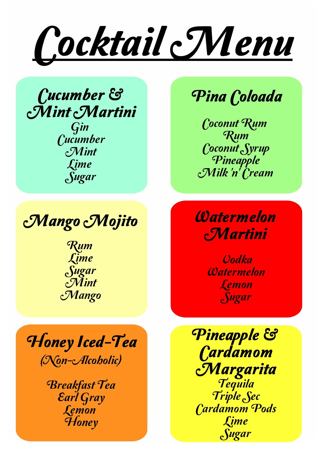 Cocktail Connection : Curry and Cocktails?