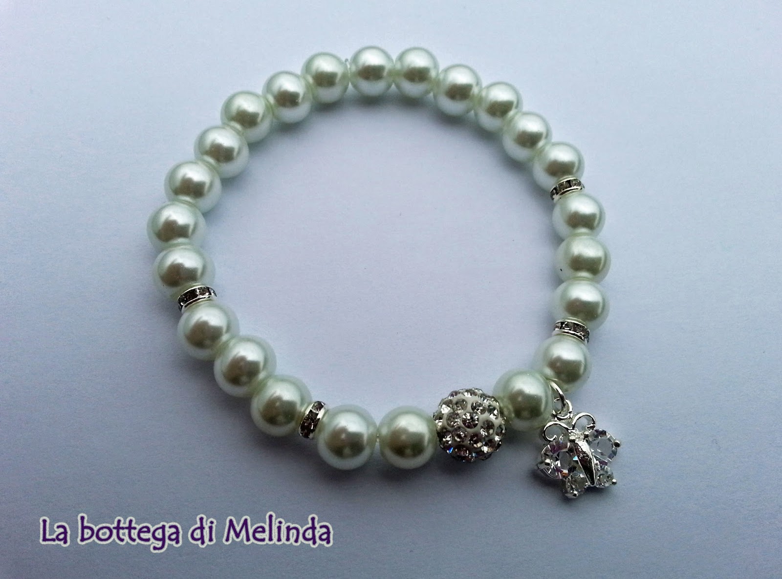 La bottega di Melinda: I bracciali perle "Name Collection"