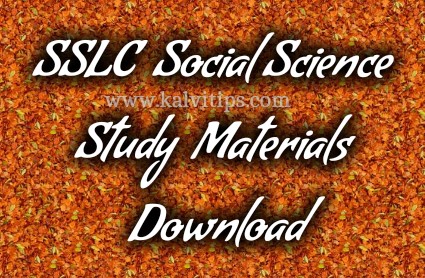 SSLC Social Science Full Study Materials Download - Kalvi Tips