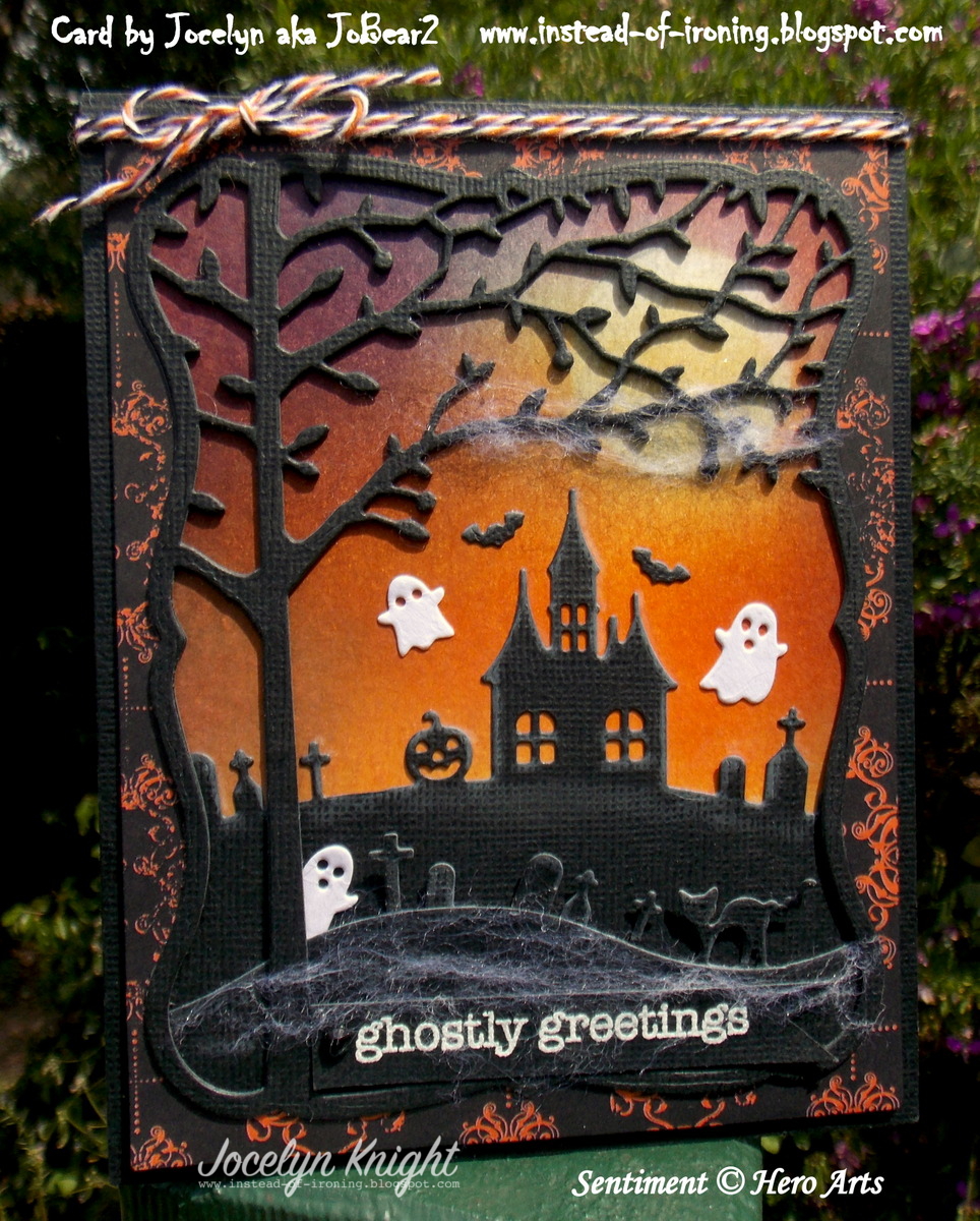 Instead of Ironing Blogspot: Spooky Halloween Greetings card