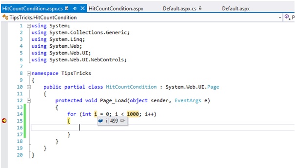 .netfreak: Hit Count breakpoints in Visual studio