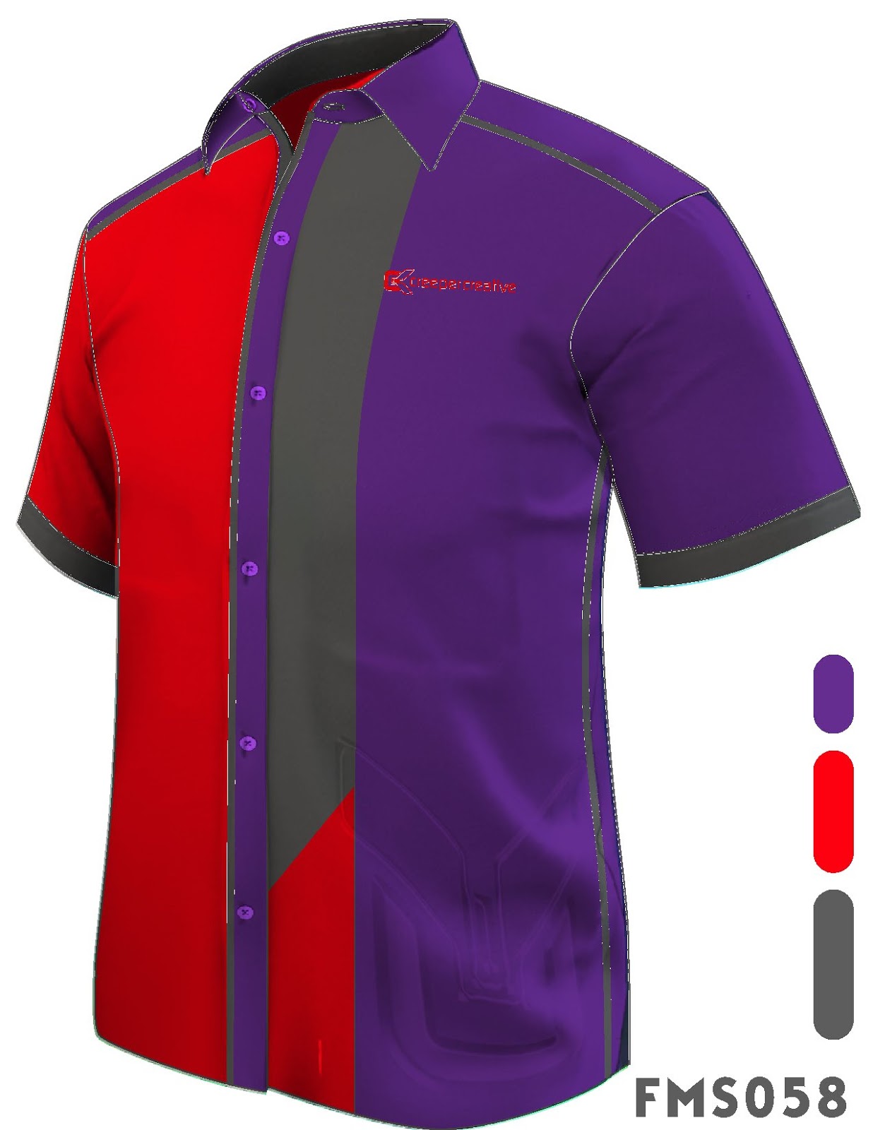 FMS058 : Corporate Shirt Male Short Sleeve | Creeper Creative