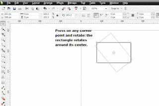 graphic-tutorials: Corel Draw basisc: how to rotate an object