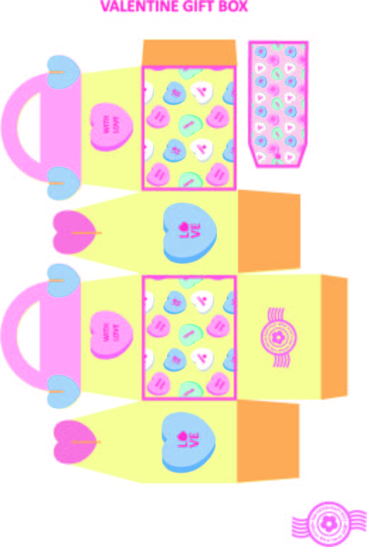 The Papercraft Post: Valentine Sweetheart Gift Box