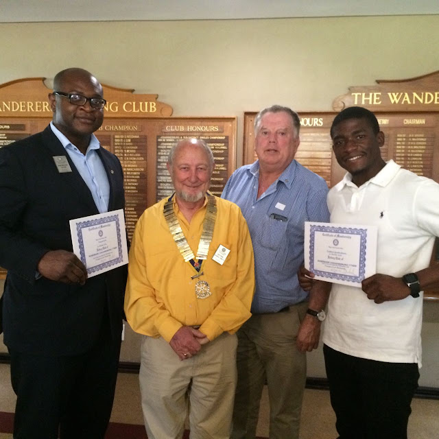 The Rosebank Ramble: Welcome to Our New Rotarians, Khulisa Social ...