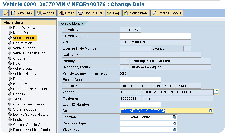 How I come to SAP: How to sell vehicle in SAP DBM.