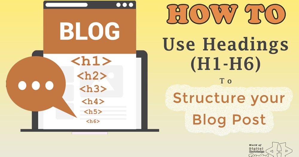How to Use Headings (H1-H6) to Structure your Blog Post | Digital H