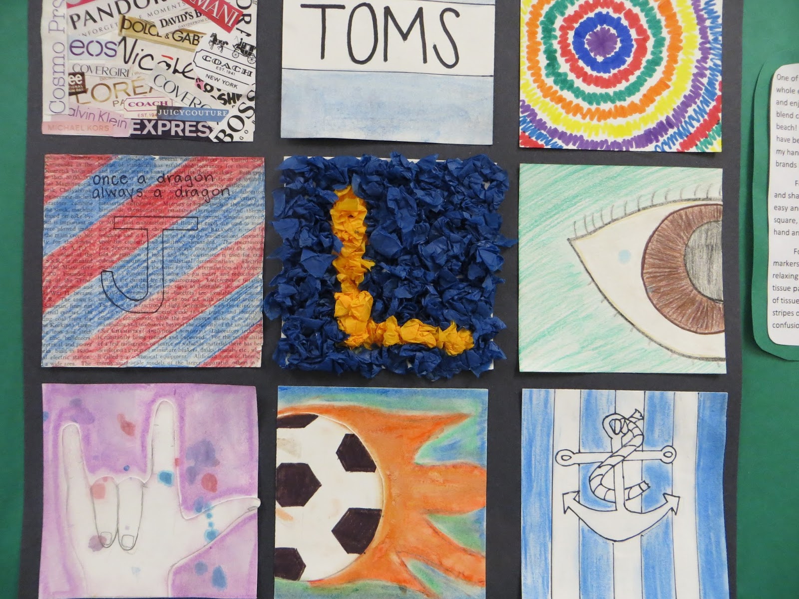 Shana's Art Room : Nine Square Project Take Two