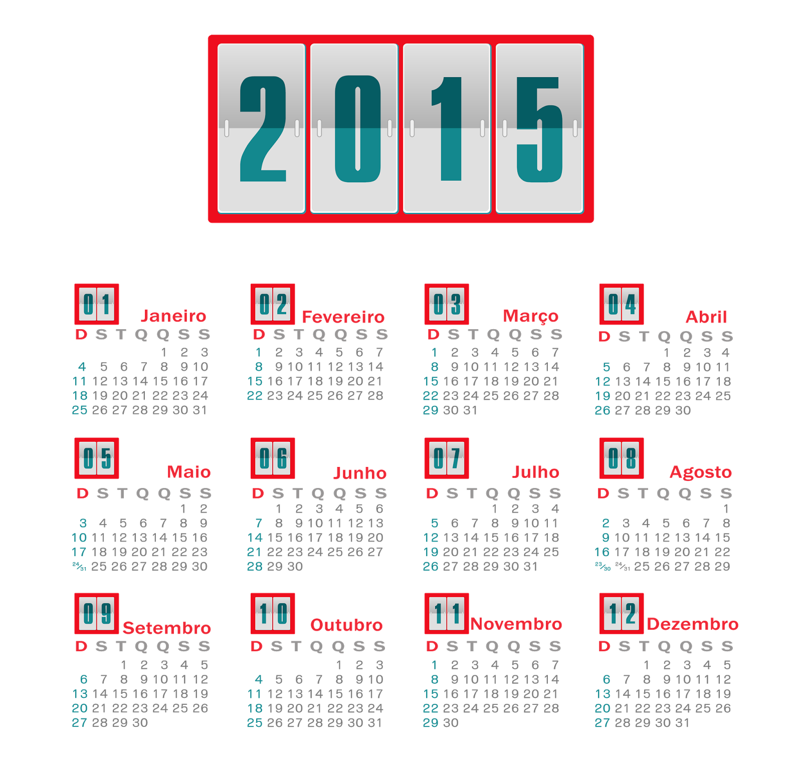 Base (grid) calendário 2015 Png e Psd #2 | calendários grátis