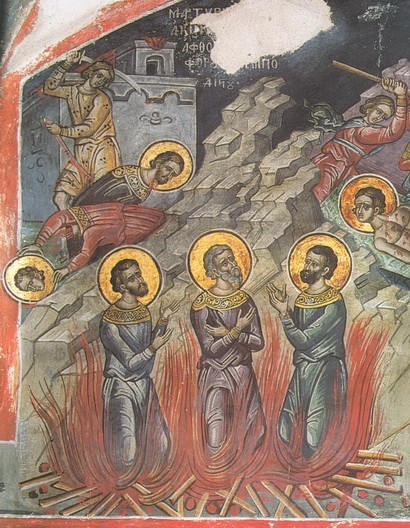 ORTHODOX CHRISTIANITY THEN AND NOW: Holy Martyrs Akindynos, Aphthonios ...