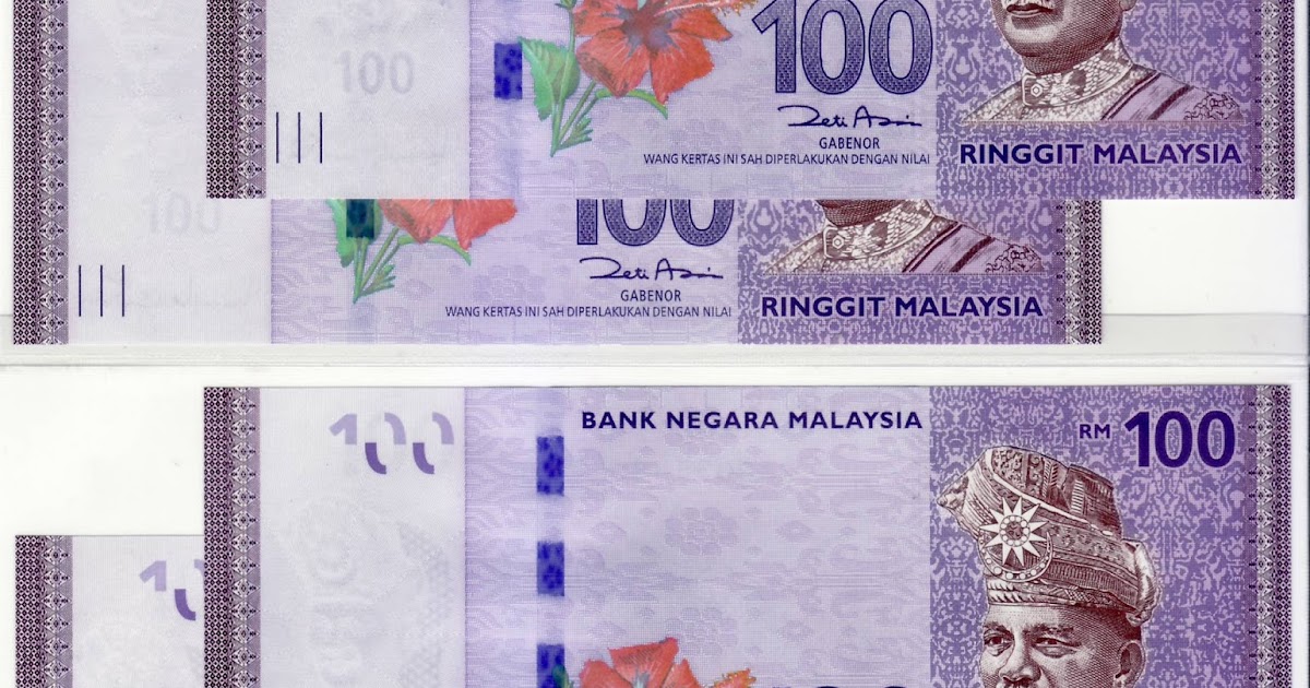 Singapore Banknotes Corner: Malaysia 100 Ringgit 1st Prefix ...
