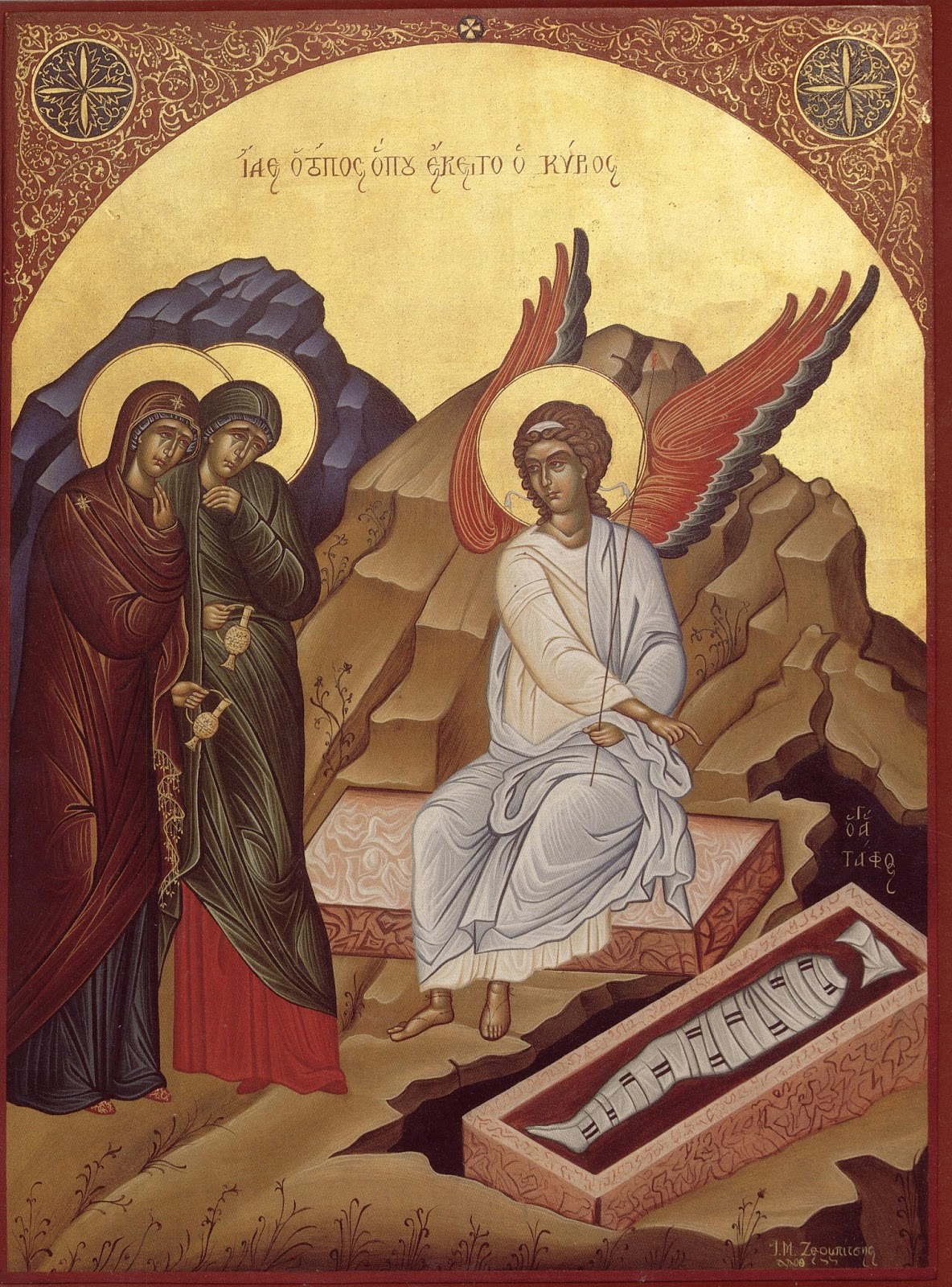 Full of Grace and Truth: Why was the Angel seated on the stone at the ...