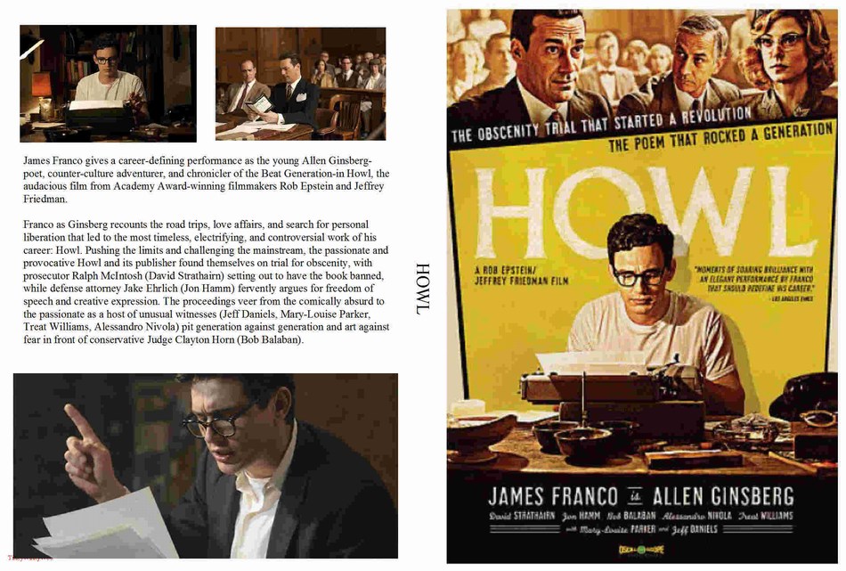 MovieScreenshots: Howl 2010 Photo gallery and dvd cover (movie screenshots)