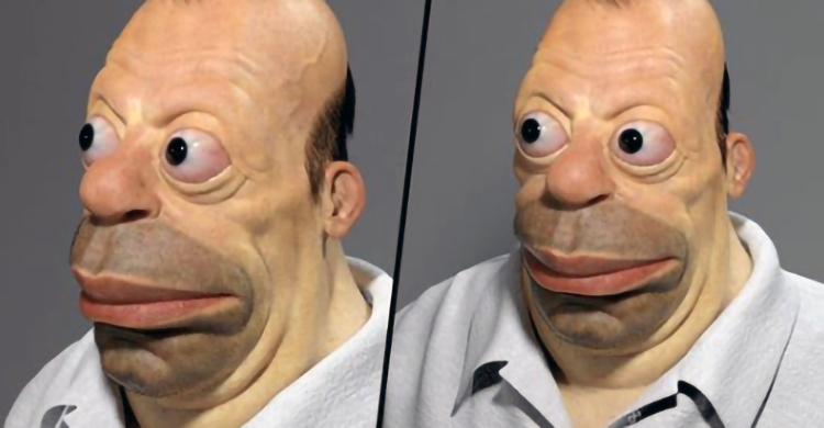 Homero Simpson como un humano real te dará pesadillas / Grandes enigmas ...