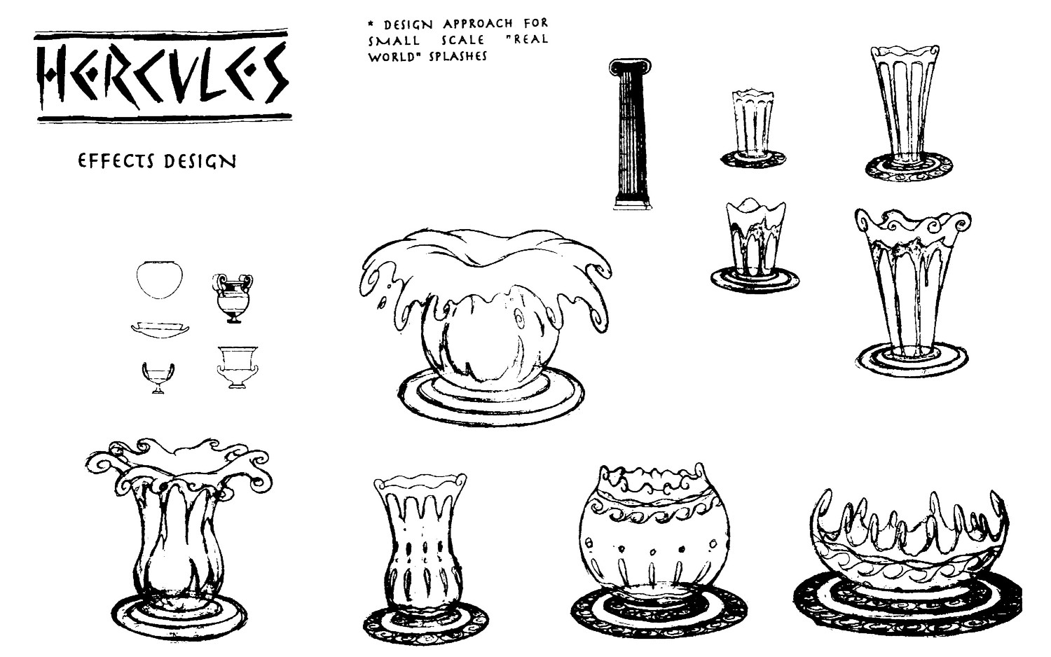 Living Lines Library: Hercules (1997) - Model Sheets & Production Drawings