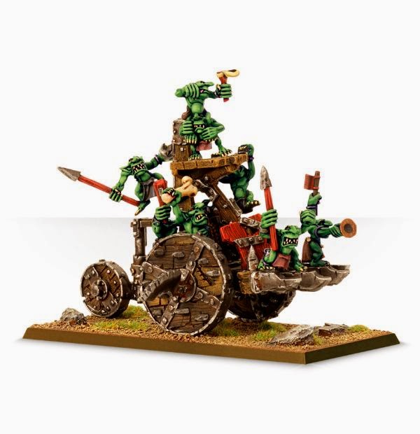 RED COMET: Warhammer Fantasy Orcs and Goblins: Snotling Pump Wagon