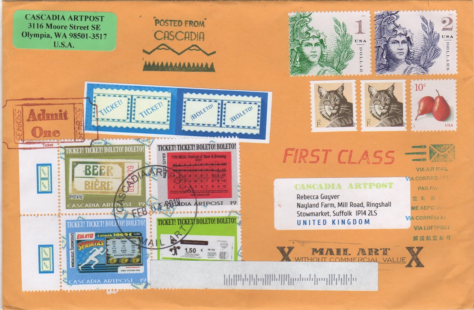 The Postal Ledger: Three cheers for Ticket! Ticket!