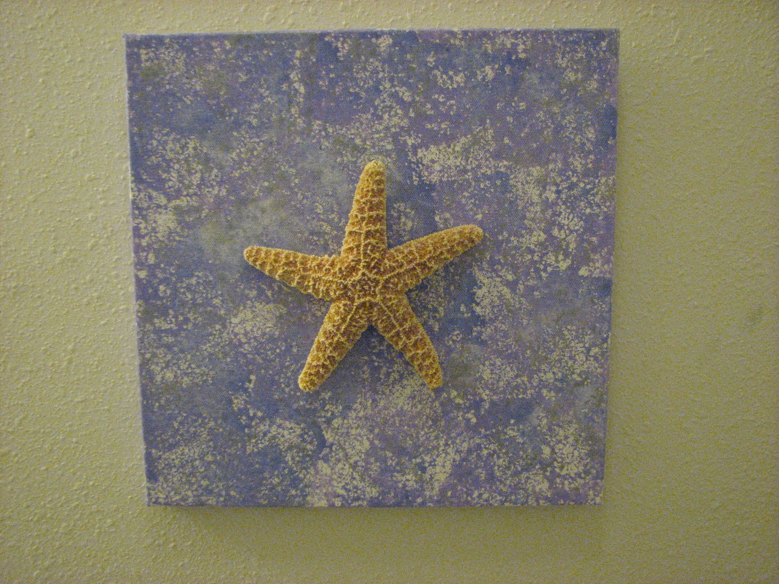 Crafting Therapy: Easy Decor: Starfish Canvas