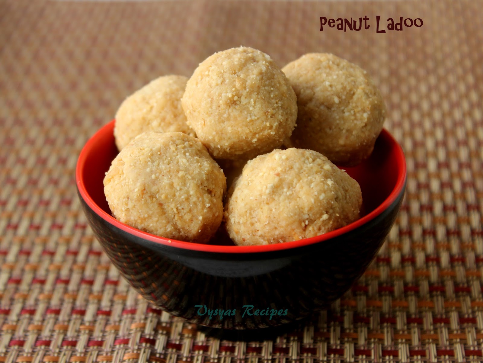 Vysya's Delicious Recipes: Easy Peanut Ladoo - No Cook Ladoo - Easy ...