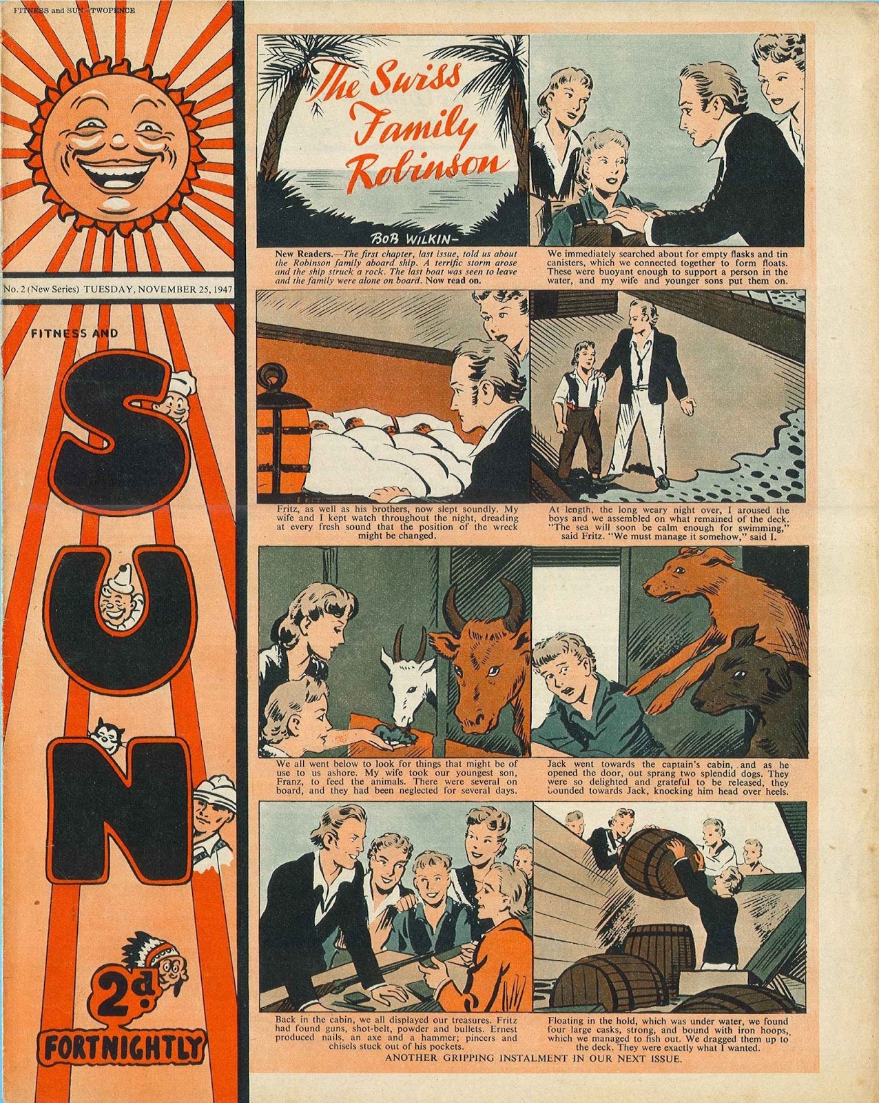 Old-fashioned Comics: Sun #001 - #026 (Various issues) 1947 - 1949 J. B ...