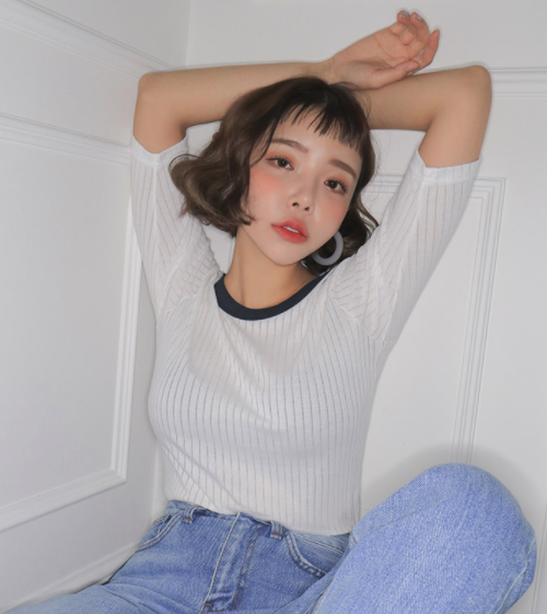 [Stylenanda] Low-Cut Back Ribbed Top | KSTYLICK - Latest Korean Fashion ...