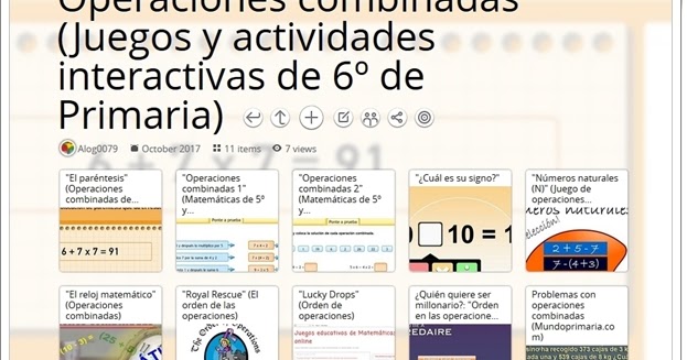 Juegos educativos de Matemáticas online: "11 Juegos y actividades ...