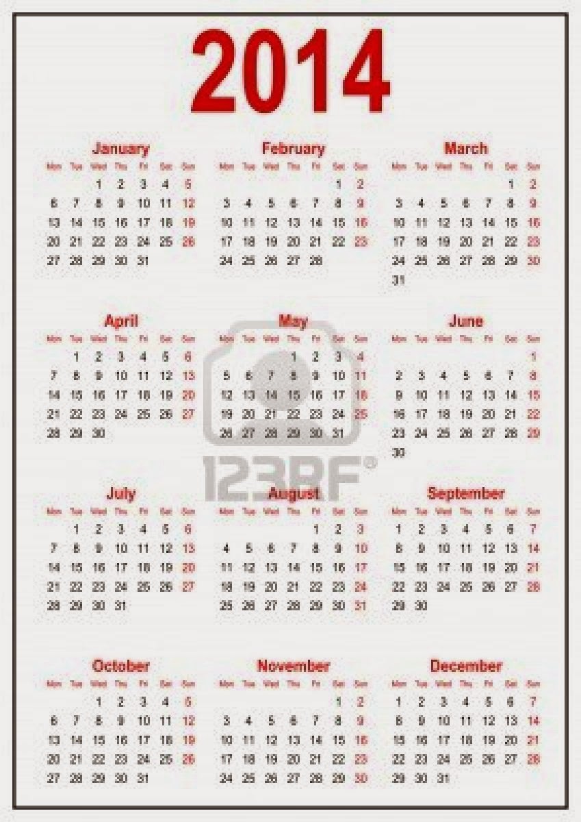 2014 2016 Printable Calendar