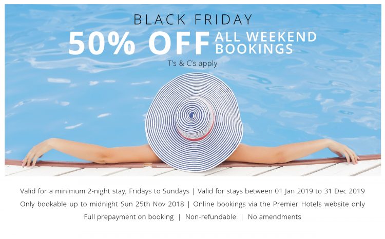 Premier Hotels & Resorts Black Friday 2019 Specials 50% off