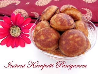 Instant Karupatti paniyaram - Palm Jaggery Dumplings |Nithya's Nalabagam