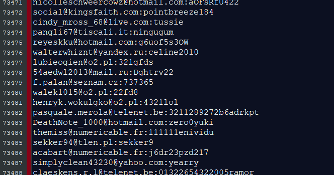 KaNoN: HQ Combo Mix 73k | Email:pass