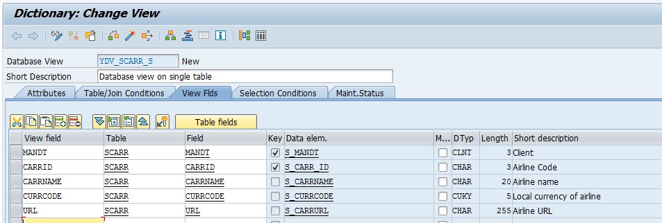 Tutorials for SAP ABAP: View