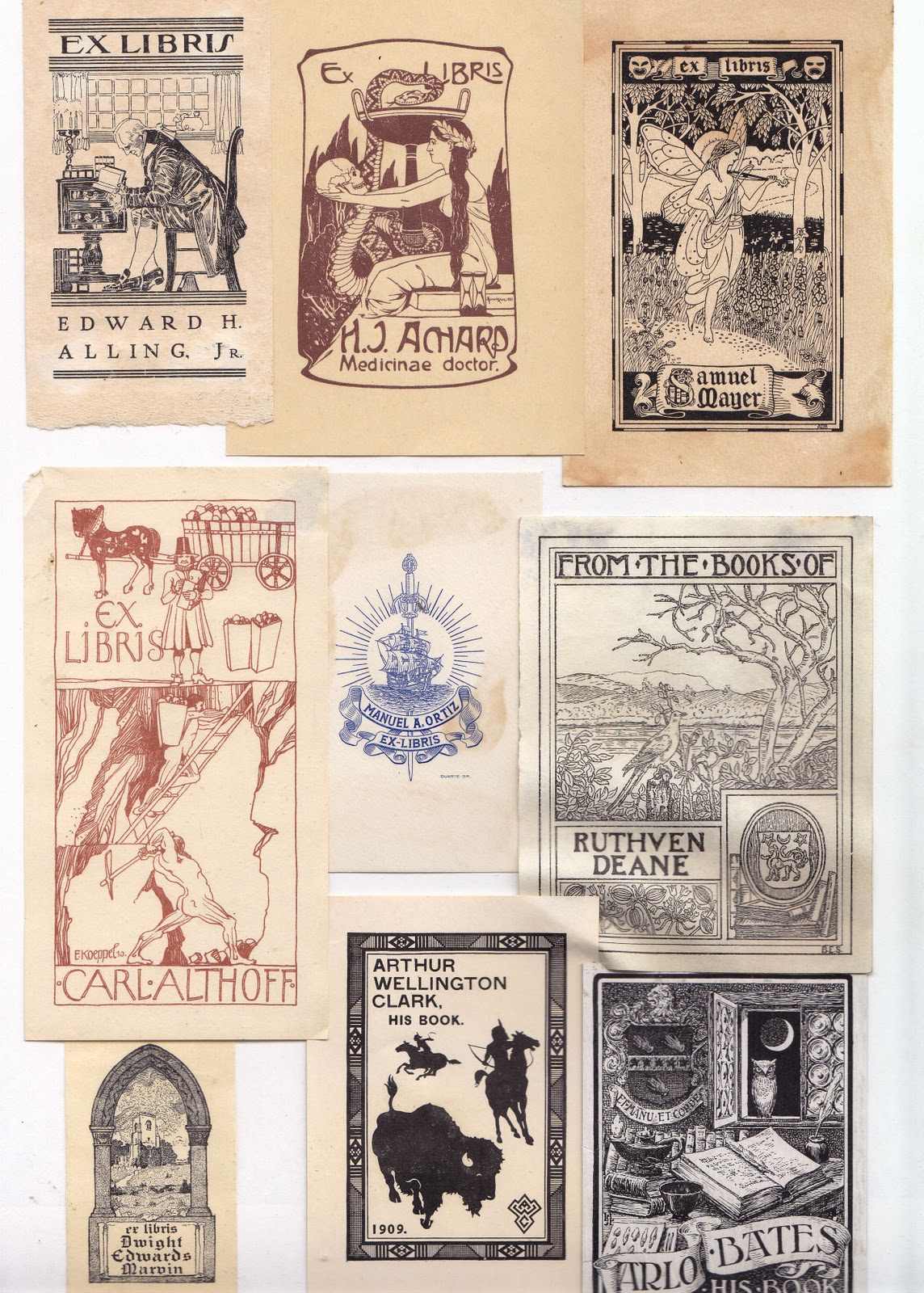 The Depression of '09: Ex Libris Bookplates I