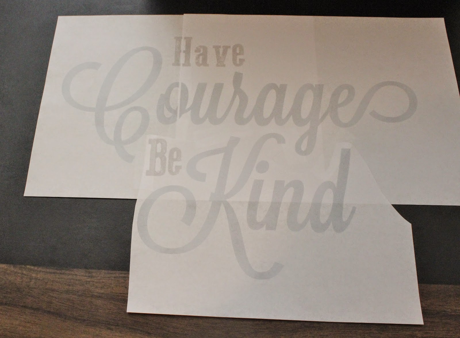 Make your Own Signs- transfer lettering and Frame