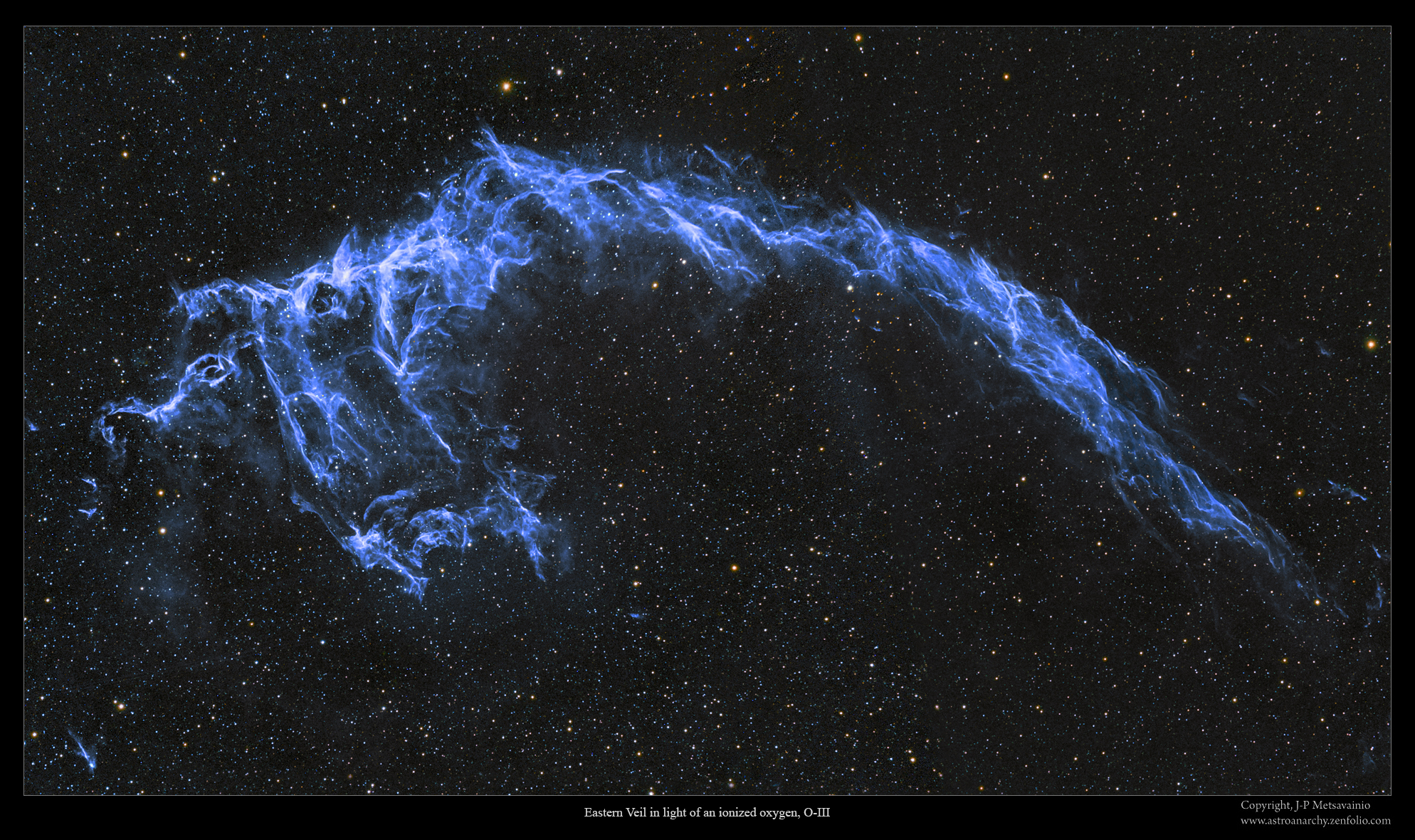 Astro Anarchy: Eastern Veil in light of an ionized oxygen