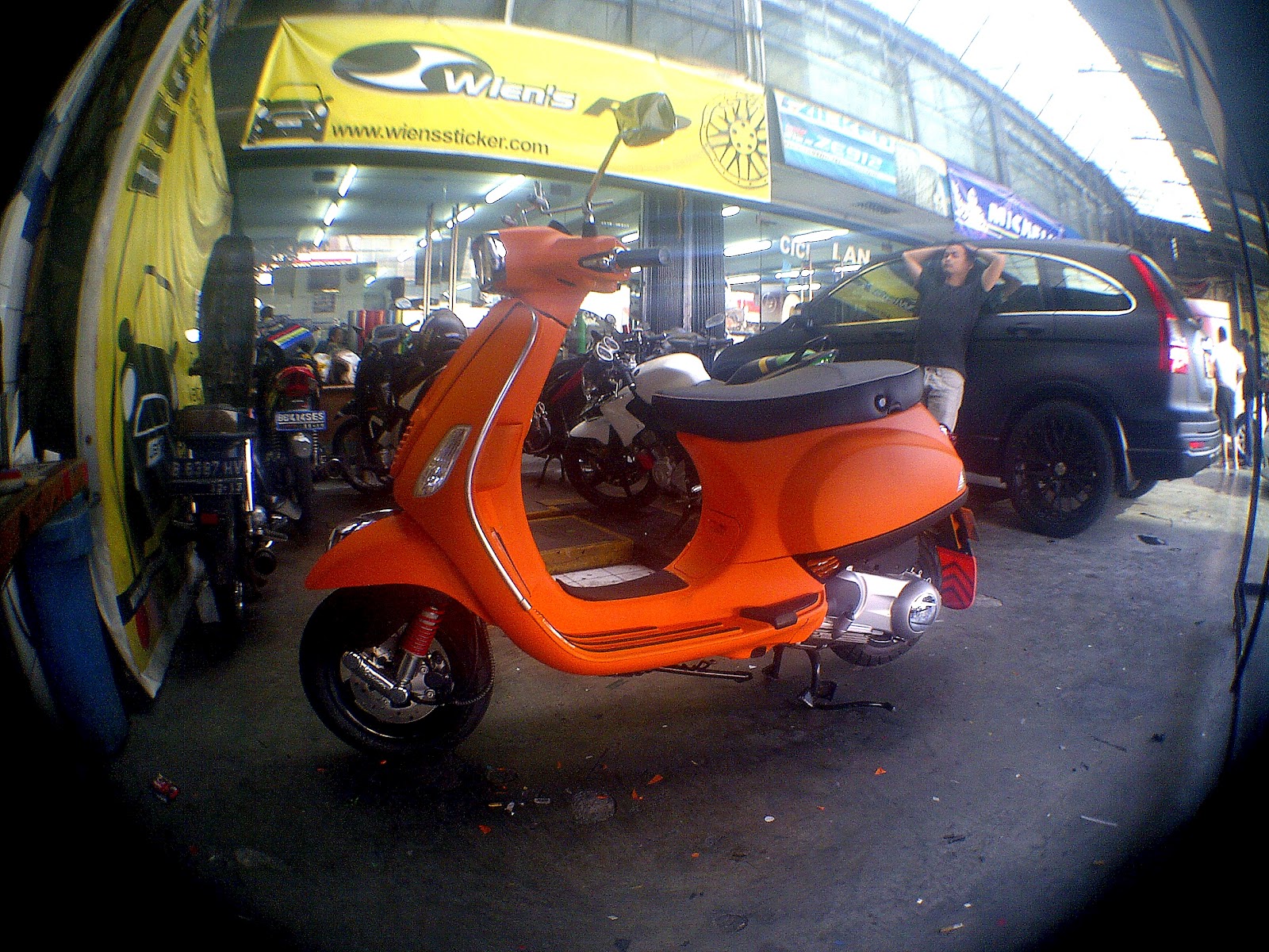 anti theory design: VESPA S FULL BODY WRAPPING
