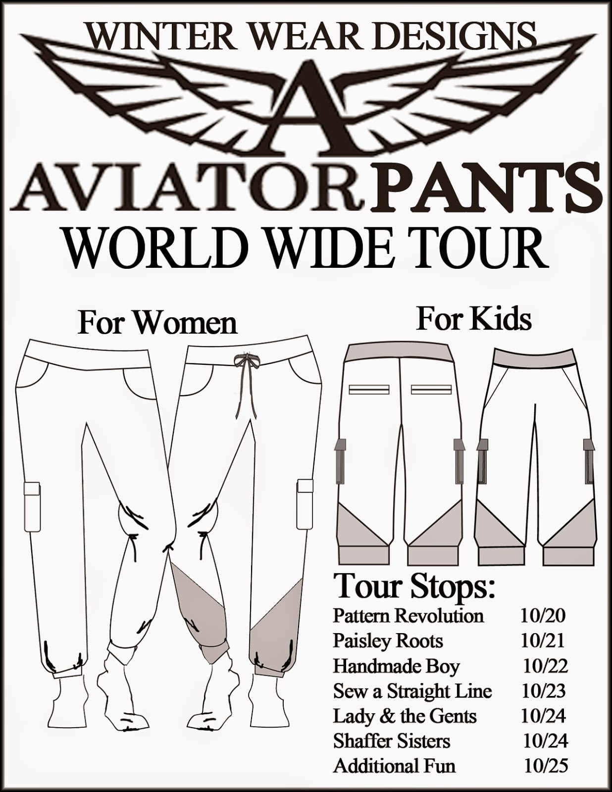 Handmade Boy: I made pants! Winter Wear Aviators Tour