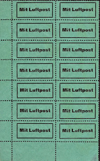 International Airmail And Priority Mail Labels: Germany: Sheet of 14 ...