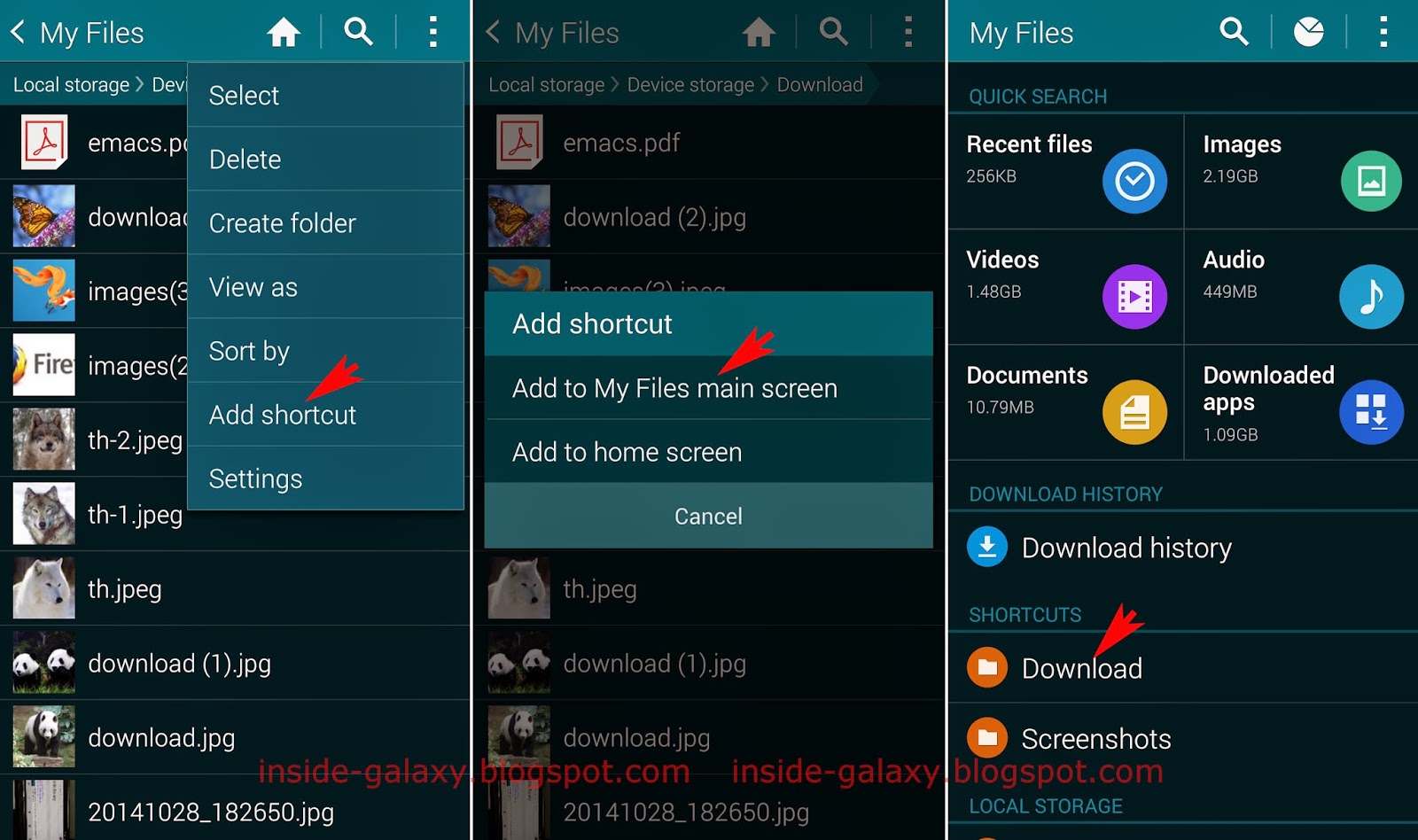 Inside Galaxy: Samsung Galaxy S5: How to Create a Folder Shortcut in My ...