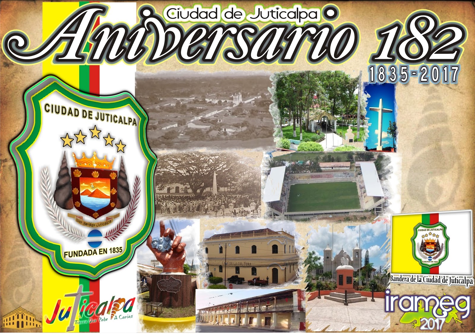 Bandera de Juticalpa,Olancho: 2015