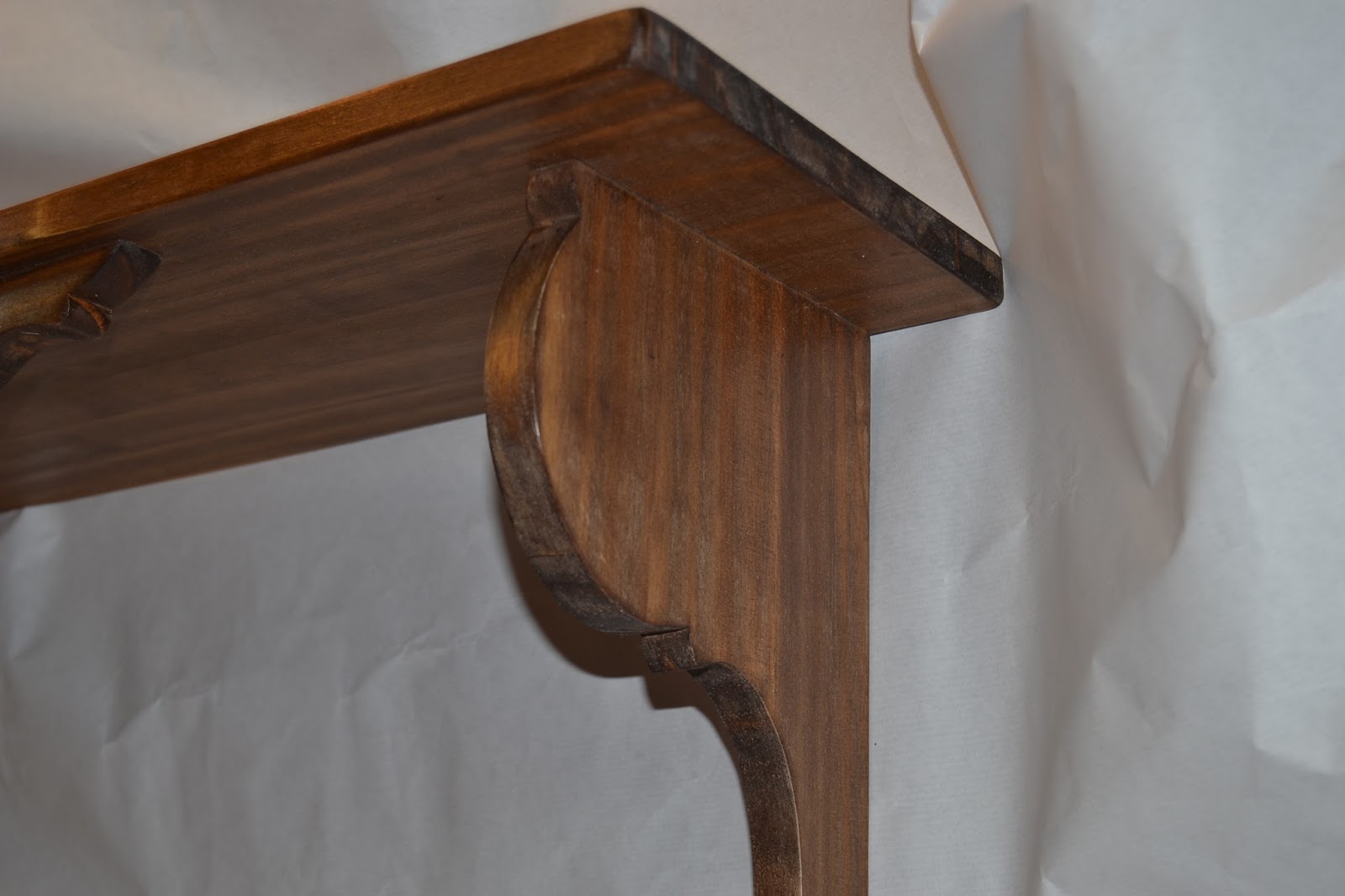 ARTESANÍA RÚSTICA EN MADERA : REPISA DE MADERA RÚSTICA LARGA ( Art. 18)