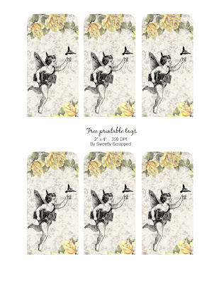 Sweetly Scrapped: Free Printable Cherub Tags