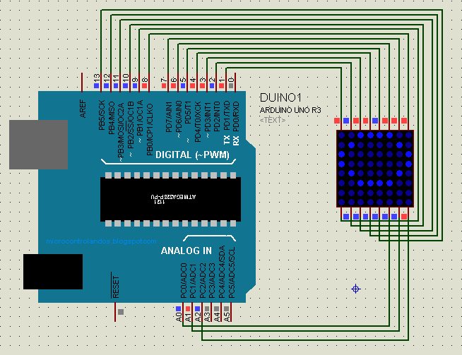 Edx Tecnologia: Curso Arduino 08 - LED - Led Matrix (Matriz de Leds)