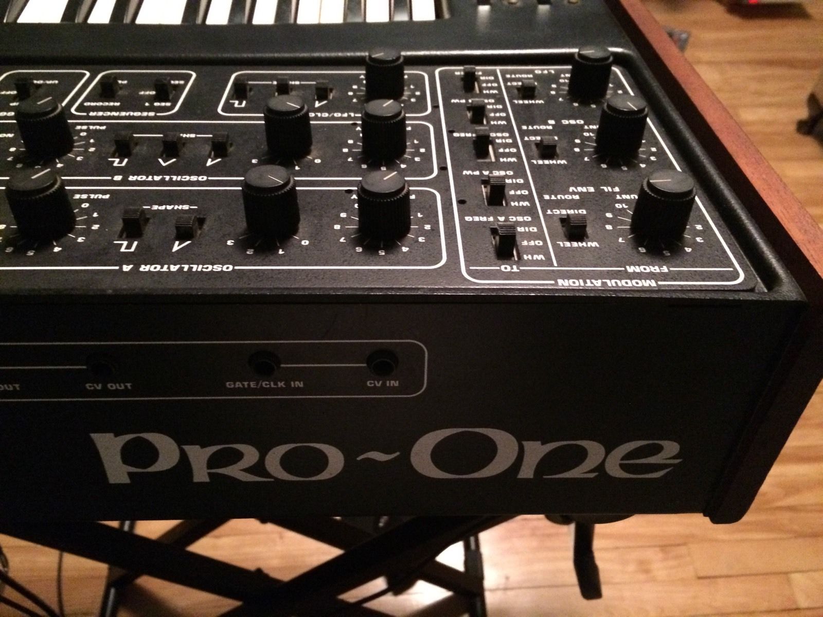 MATRIXSYNTH: Sequential Circuits Pro One Synthesizer J-Wire SN 6433