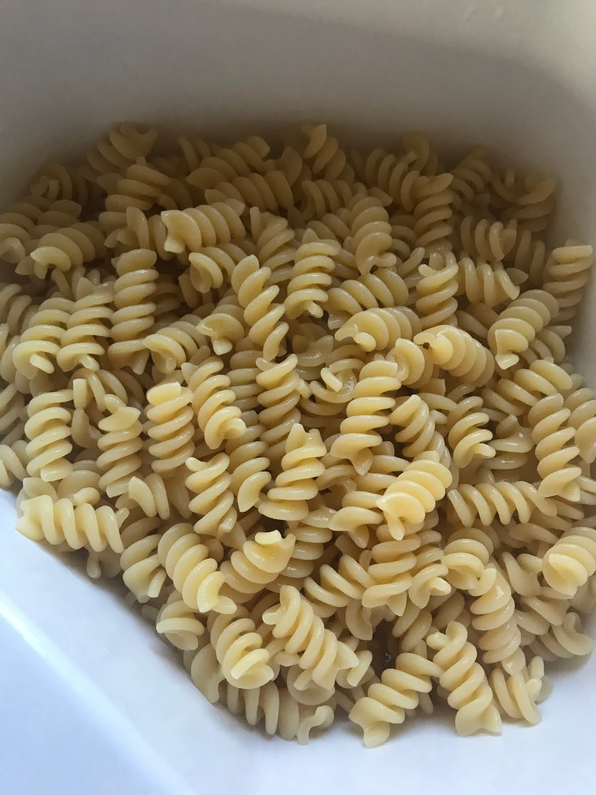 Fusilli with Garlic Shrimp and Roasted Red Pepper Sauce | Chef Jen