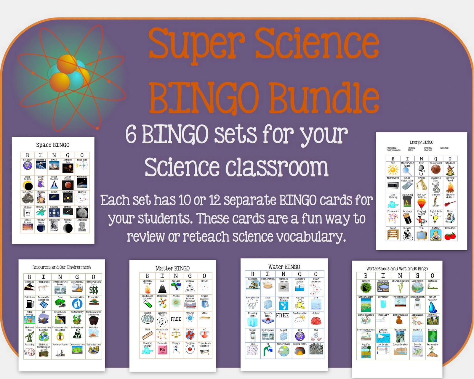 Tween Teaching: Super Science BINGO Bundle